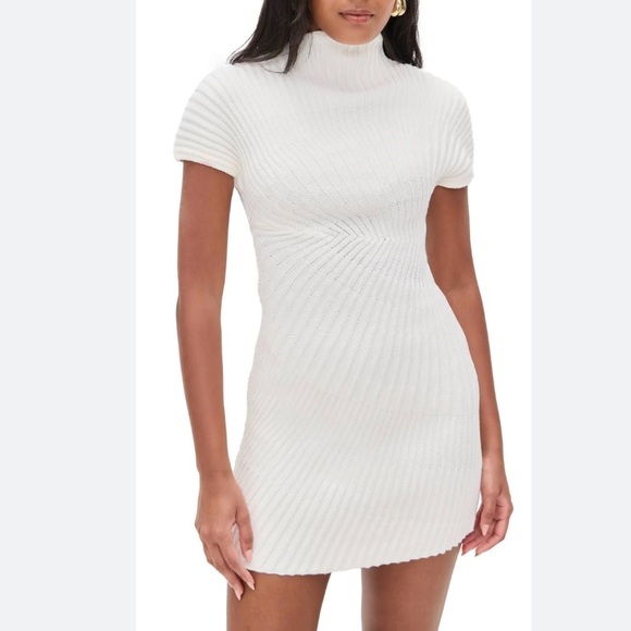 cult gaia | Dresses | Cult Gaia Luka Mini Knit Dress Off White S | Poshmark